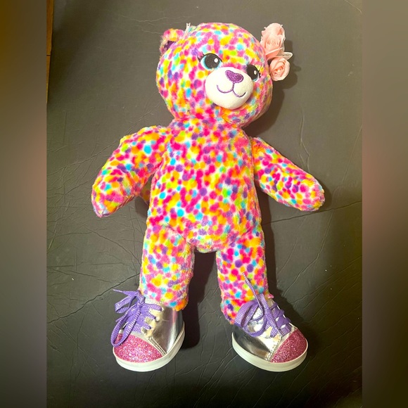 Build-A-Bear | Toys | Bab Build A Bear Kitty Cat Plush Rainbow Confetti ...